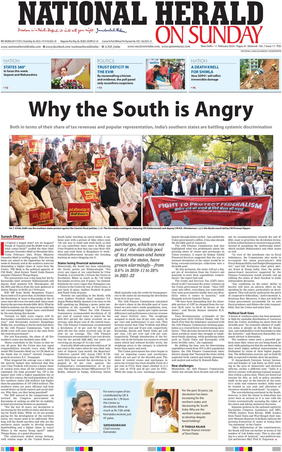 E-Paper National Herald, National Herald on Sunday - NewspaperMain Edition